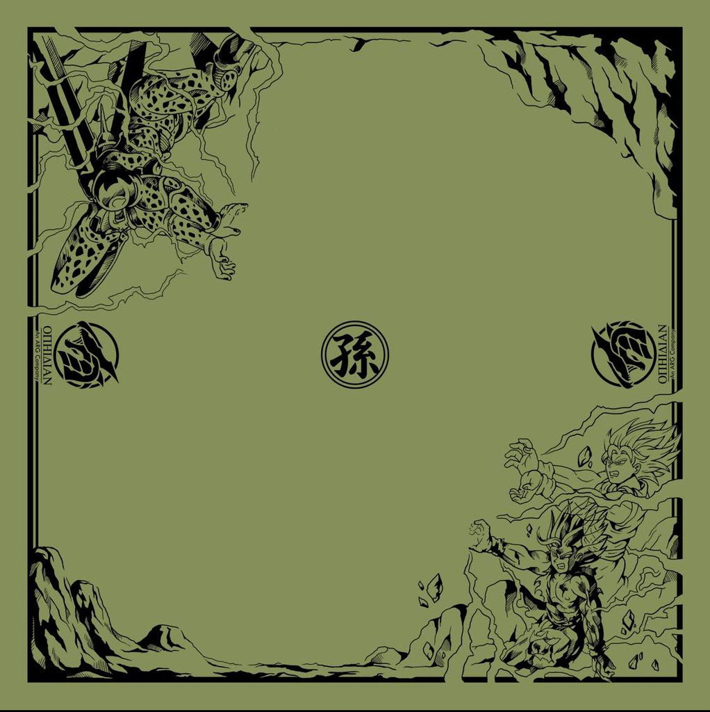 Perfect Warrior Green/Black 2 Player Cloth Playmat – Ophidian Accessories