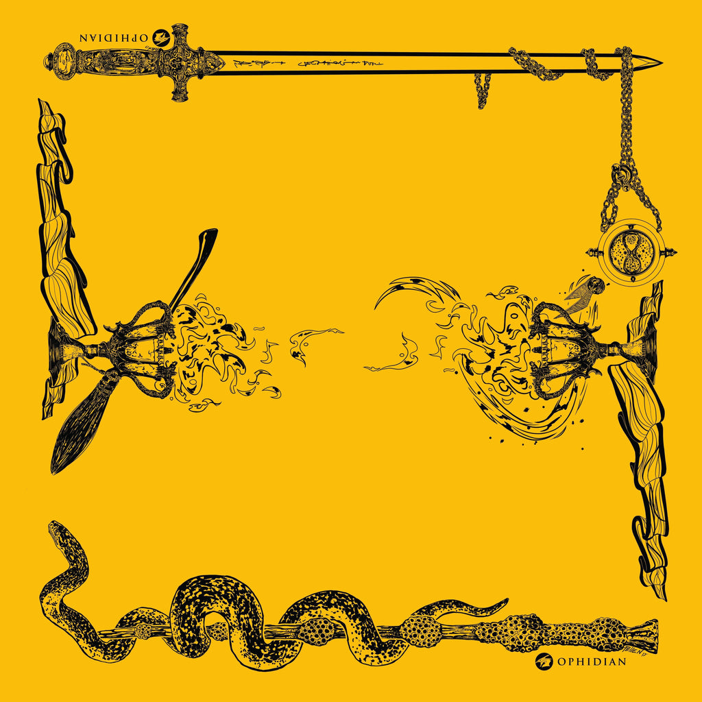 Wizardry 2 Player Cloth Playmat Yellow/Black – Ophidian Accessories